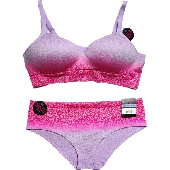 Intimates And Sleepwear Leopard Print Bra Panty Set Xxxl Poshmark